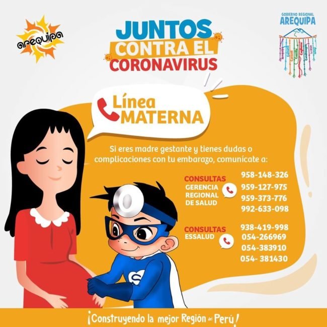 LINEAS MATERNAS PARA CONSULTAS – Municipalidad Distrital de Sachaca